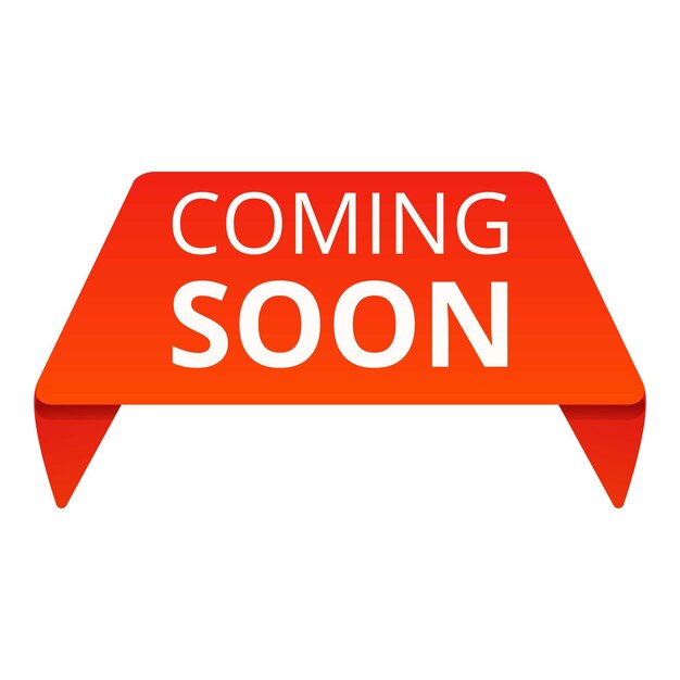 Bold Red 'Coming Soon' Sign on White Background | Jiffy Designs
