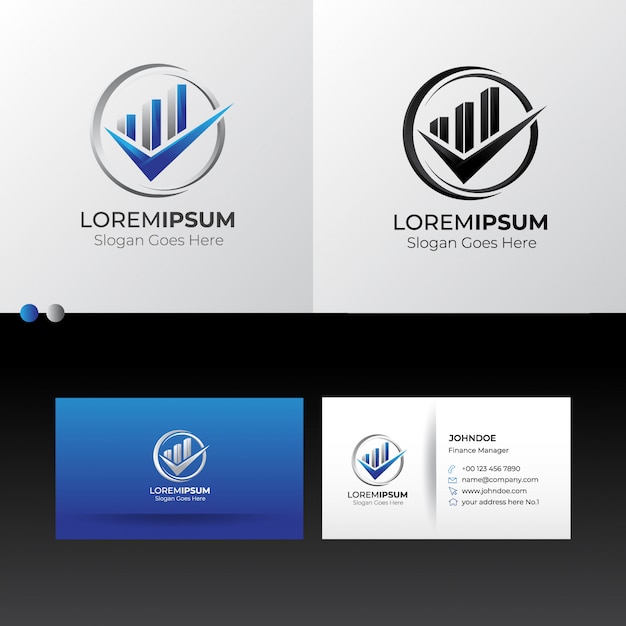 Minimalist Bar Graph Logo with Sleek Circular Design | Jiffy Designs