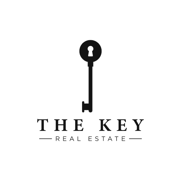 Elegant Keyhole Emblem for Premium Real Estate Firm | Jiffy Designs