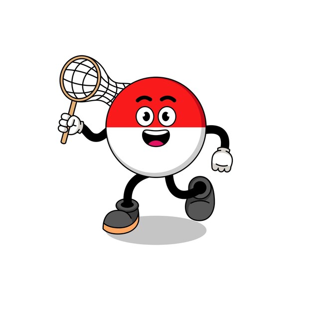 Playful Ping Pong Paddle Character Celebrates Indonesia's Pride | Jiffy ...