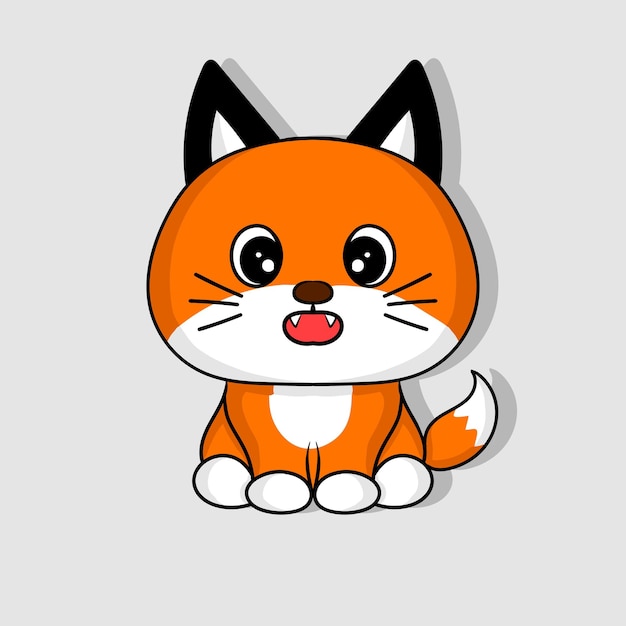 Adorable Cartoon Fox with Expressive Features | Jiffy Designs