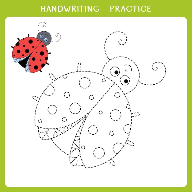 Delightful Ladybug Tracing Practice for Young Learners | Jiffy Designs