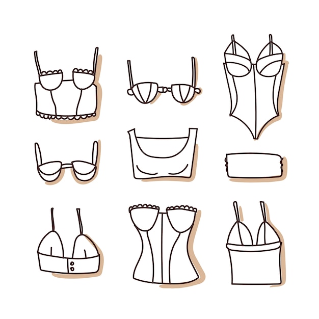 Intimate Apparel Illustrations: Diverse Lingerie Designs | Jiffy Designs