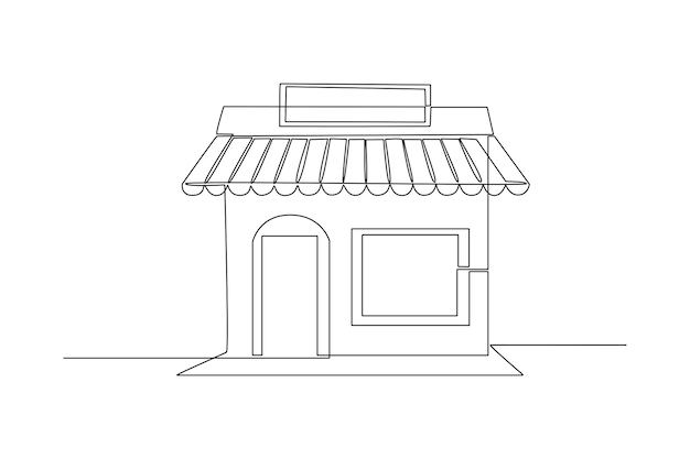 Charming Storefront with Striped Awning and Inviting Entrance | Jiffy ...