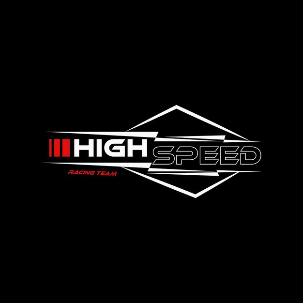 Sleek and Powerful High Speed Racing Team Logo | Jiffy Designs