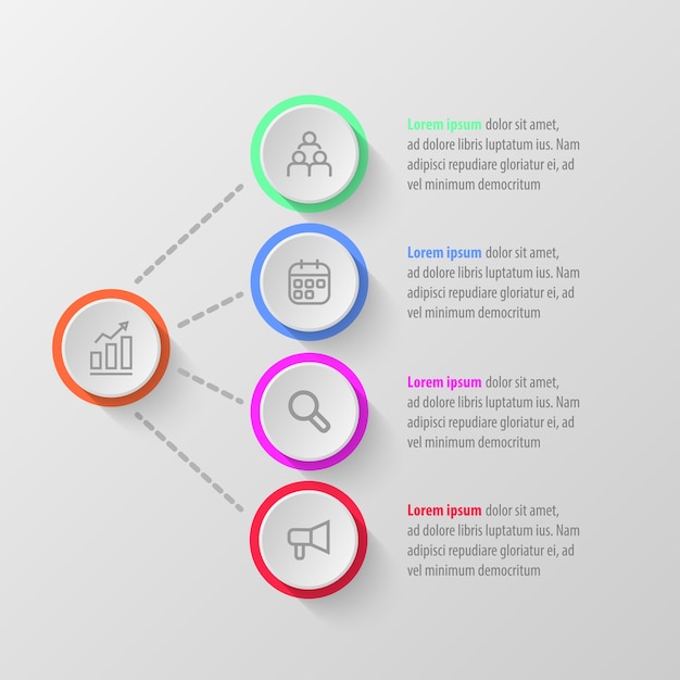Vibrant Infographic with Interconnected Circular Elements | Jiffy Designs
