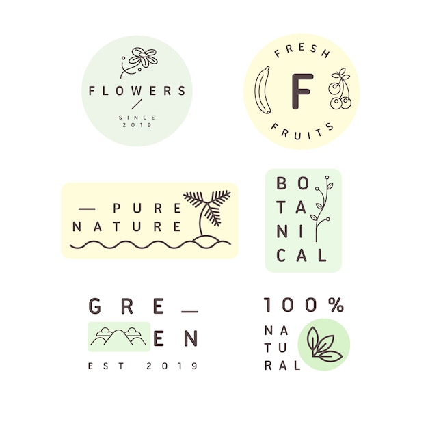 Vibrant Nature-Inspired Badges for Organic Products | Jiffy Designs