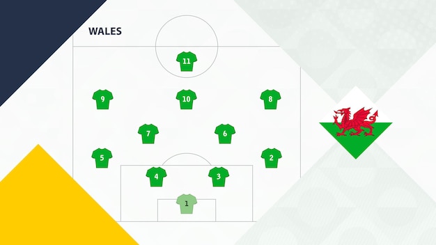 Vibrant Welsh Football Team Formation with Iconic Dragon Logo | Jiffy ...