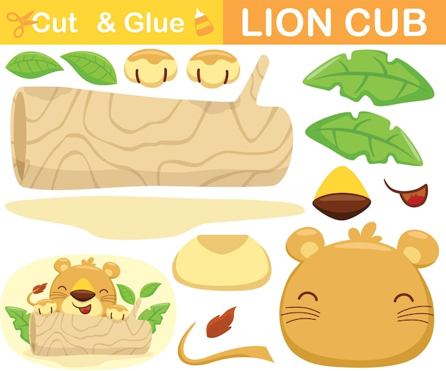 Adorable Lion Cub Cut and Glue Craft Collection | Jiffy Designs