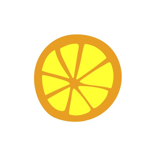 Vibrant Citrus Slice: A Zesty Graphic Element | Jiffy Designs
