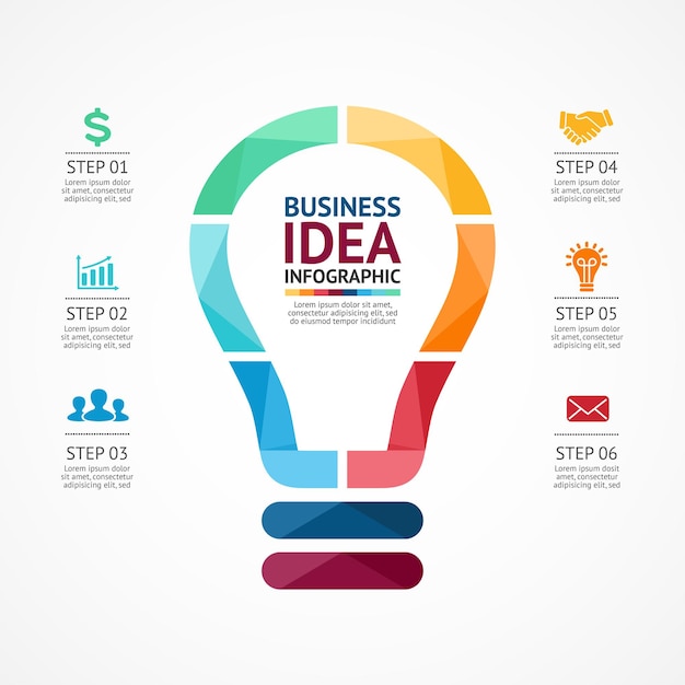 Vibrant Infographic Illustrating Business Innovation and Progression ...