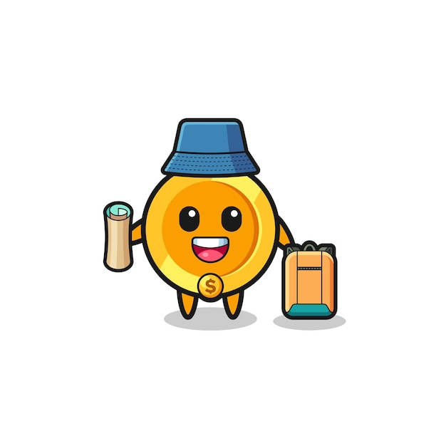 Cheerful Smiley Face Character Carrying Luggage | Jiffy Designs