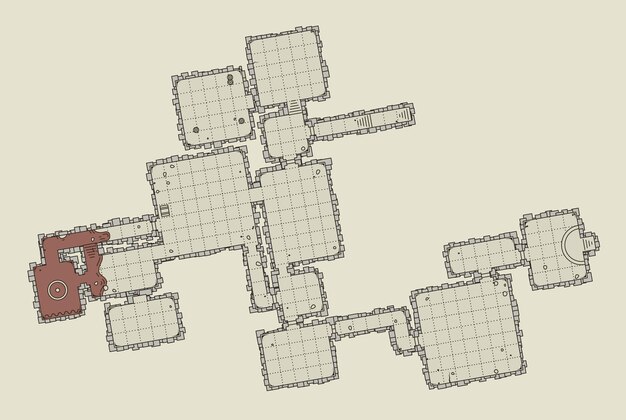 Intricate Geometric Blueprint: A Captivating Architectural Masterpiece ...