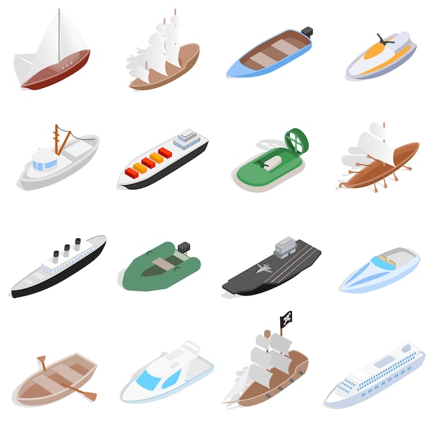 Diverse Collection of Stylized Boat and Yacht Illustrations | Jiffy Designs