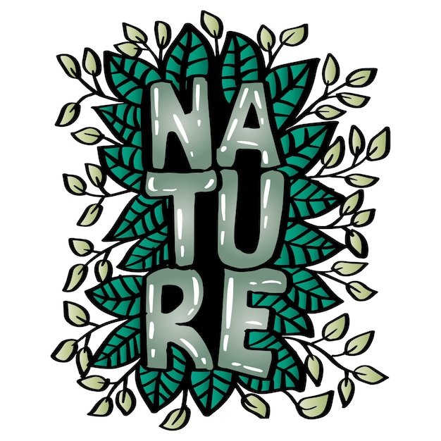 Vibrant Nature-Inspired Lettering with Lush Foliage | Jiffy Designs