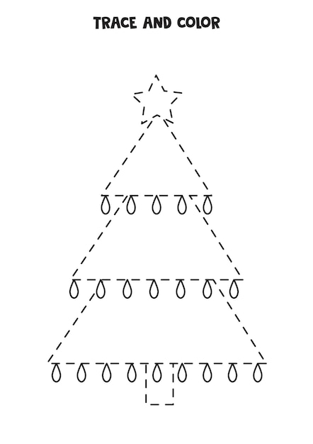 Festive Tree Tracing Activity for Kids | Jiffy Designs