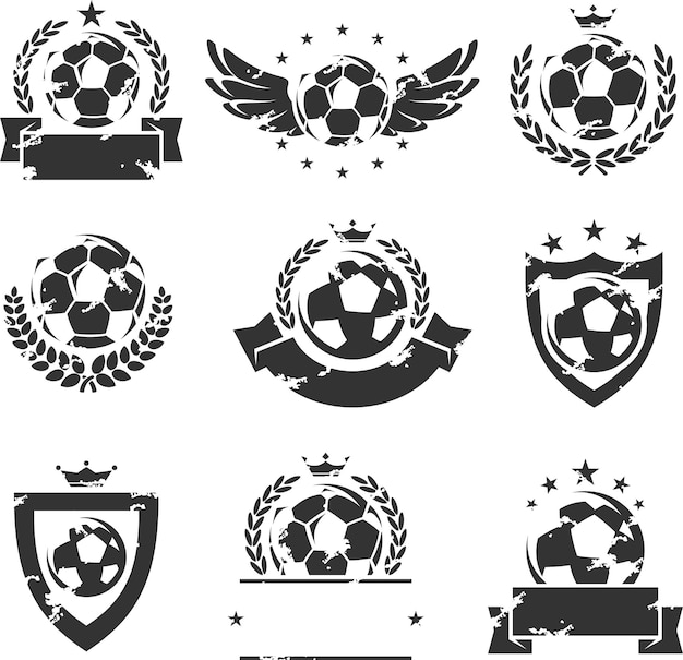 Versatile Soccer Emblems and Symbols Collection | Jiffy Designs