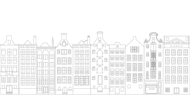 Charming Cityscape of Iconic Dutch Architecture | Jiffy Designs