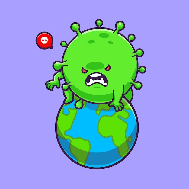 Worried Virus Creature Overwhelms the World | Jiffy Designs