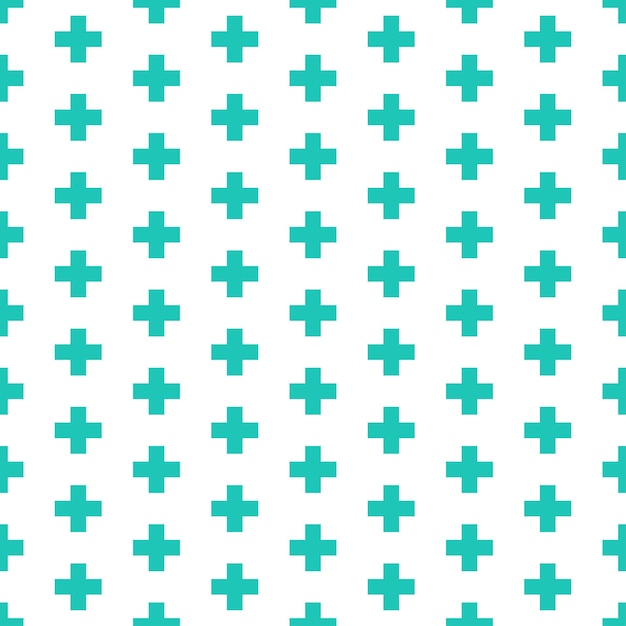 Vibrant Turquoise Cross Pattern | Jiffy Designs
