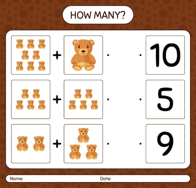 Counting Teddy Bears in a Playful Math Activity | Jiffy Designs