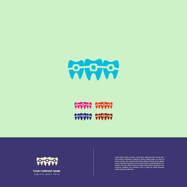 Vibrant Geometric Tooth Pattern Collection with Color Variations ...