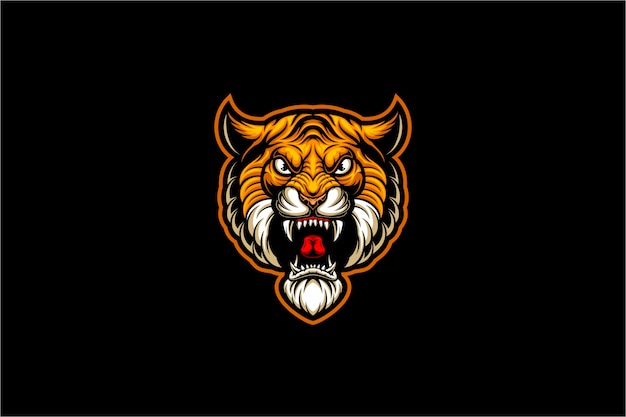 Fierce Tiger Emblem: A Symbol of Strength and Ferocity | Jiffy Designs