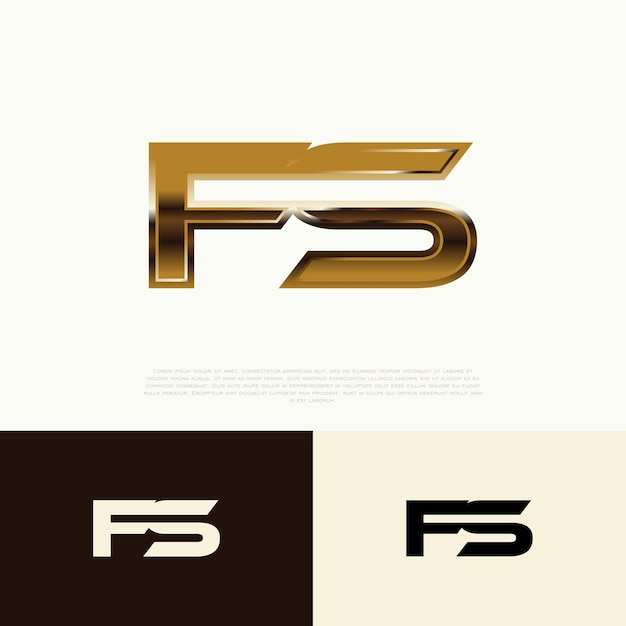 Sleek and Metallic Monogram: Elegant F5 Logo Design | Jiffy Designs