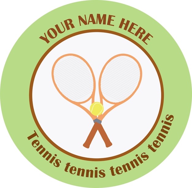 Vibrant Tennis Rackets and Playful Text Logo Design | Jiffy Designs