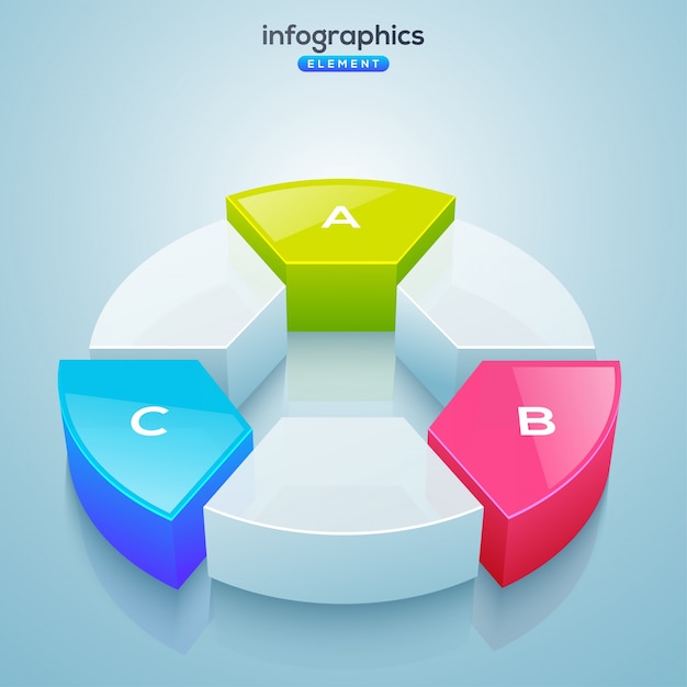 Vibrant Pie Chart Infographic with Geometric Shapes | Jiffy Designs
