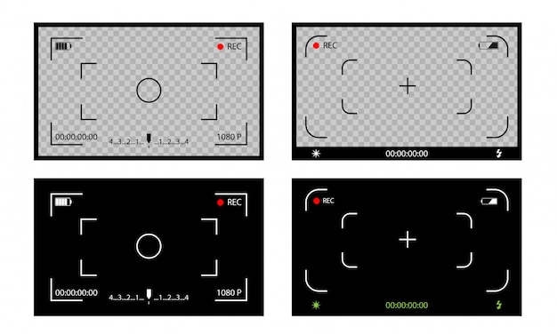Minimalist Camera Viewfinder Frames with Exposure Info | Jiffy Designs