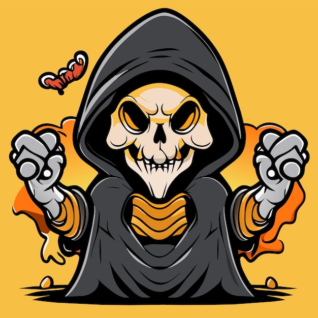 Menacing Grim Reaper Wielding Dual Pistols | Jiffy Designs