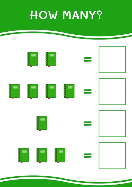 Counting Green Notebooks in Fun Math Puzzle | Jiffy Designs