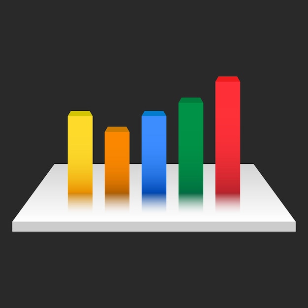Vibrant Bar Graph Depicting Colorful Data Visualization | Jiffy Designs
