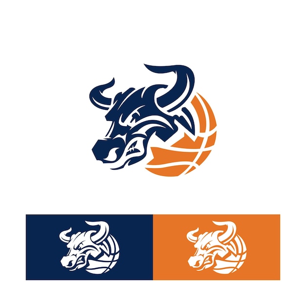 Fierce Bull Dribbling Basketball Emblem | Jiffy Designs