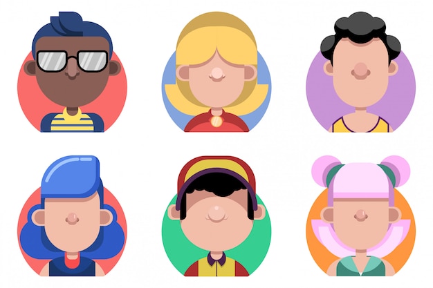 Diverse Portraits of Friendly, Stylized Characters | Jiffy Designs