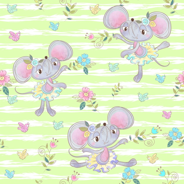 Delightful Floral Mice Collection with Vibrant Patterns | Jiffy Designs