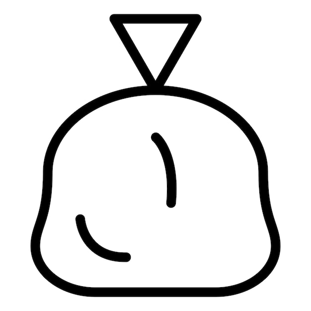 Minimalist Silhouette of Drawstring Sack or Bag | Jiffy Designs