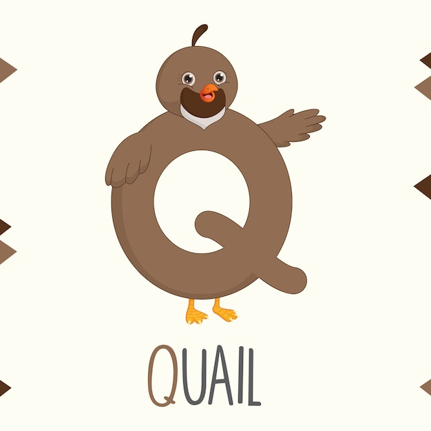 Whimsical Brown Quail Character with Smiling Face and Text | Jiffy Designs