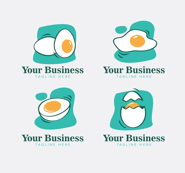 Vibrant Egg-Themed Logos for Your Culinary Business | Jiffy Designs