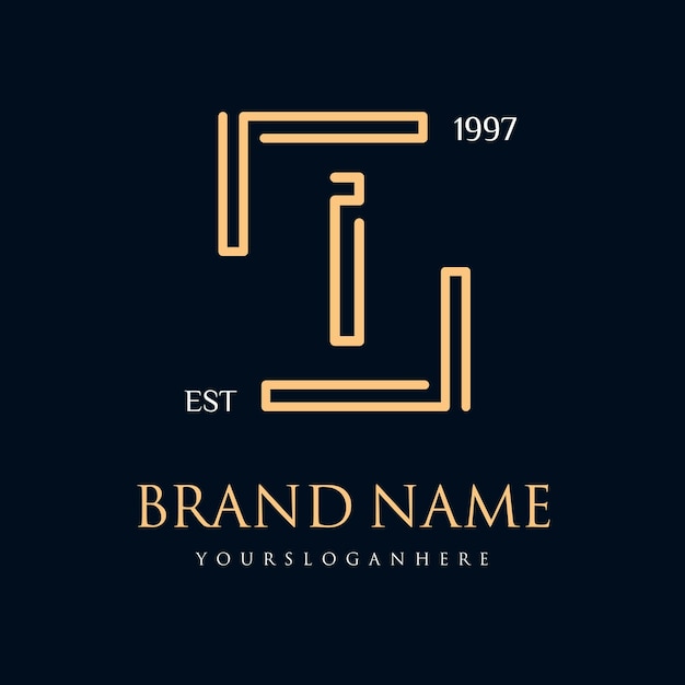 Elegant Gold Typographic Logo with Established Year | Jiffy Designs