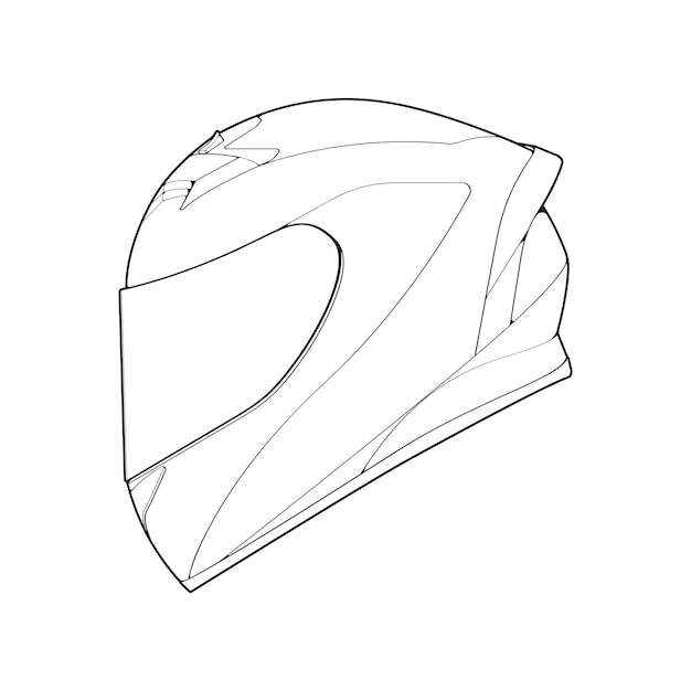 Sleek and Stylish Motorcycle Helmet with Streamlined Design | Jiffy Designs