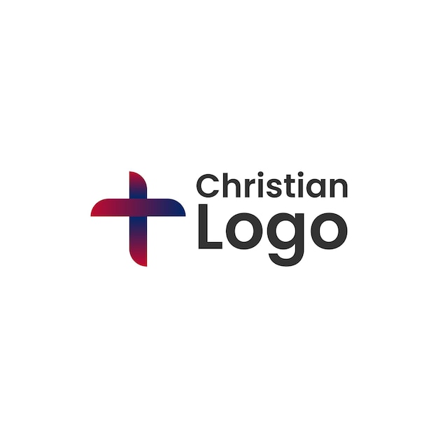 Elegant Christian Cross Logo with Vibrant Color Palette | Jiffy Designs