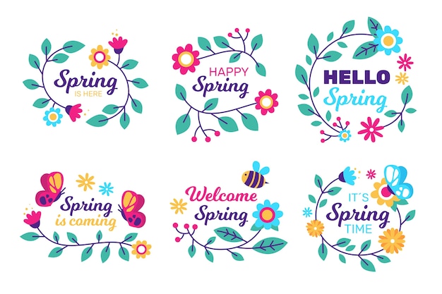 Vibrant Spring Floral Wreaths and Emblems Collection | Jiffy Designs