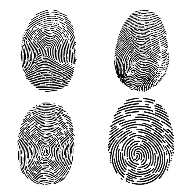 Detailed Fingerprint Patterns in Striking Black and White | Jiffy Designs