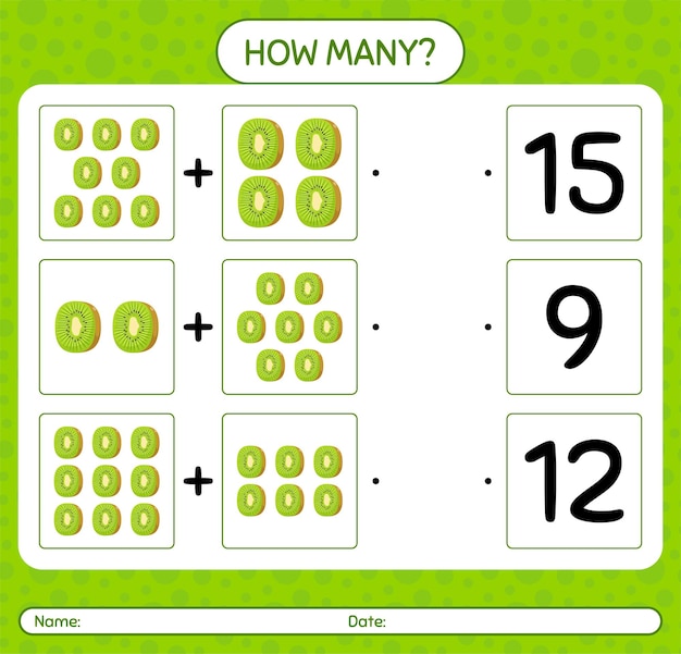 Counting Kiwi Fruits to Solve Math Problems | Jiffy Designs