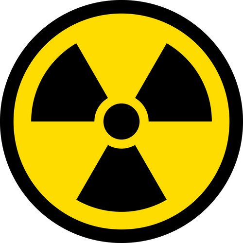 Nuclear Bomb Nuke Symbol Sign Warning Label. Vector Illustration ...