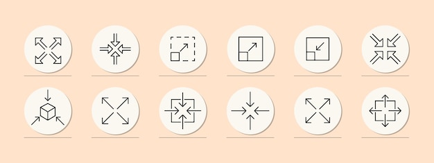 Minimalist Geometric Symbols: Elegant Directional Icons | Jiffy Designs