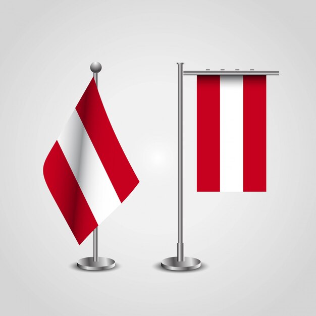 Peruvian Flag Poles Waving Proudly Patriotic Imagery | Jiffy Designs