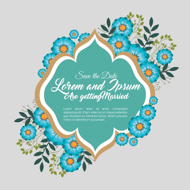 Elegant Floral Wreath with Inspiring Quote on Teal Background | Jiffy ...